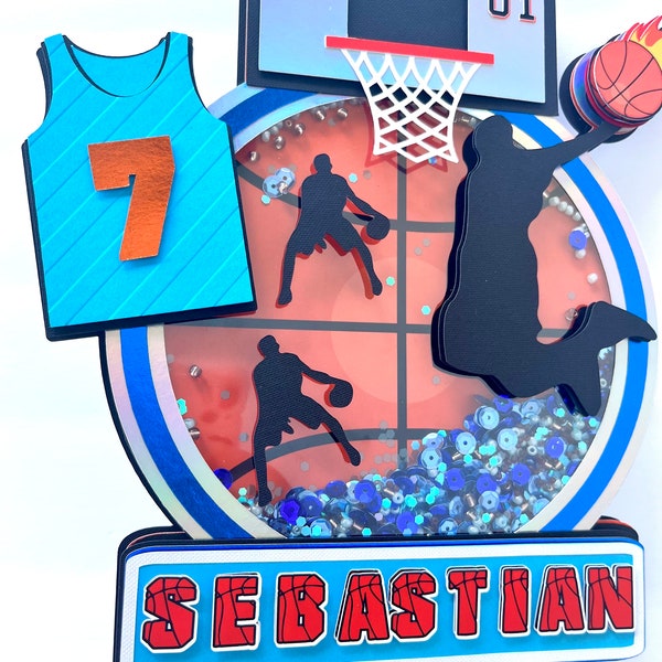 Basketball Cake Topper - Etsy