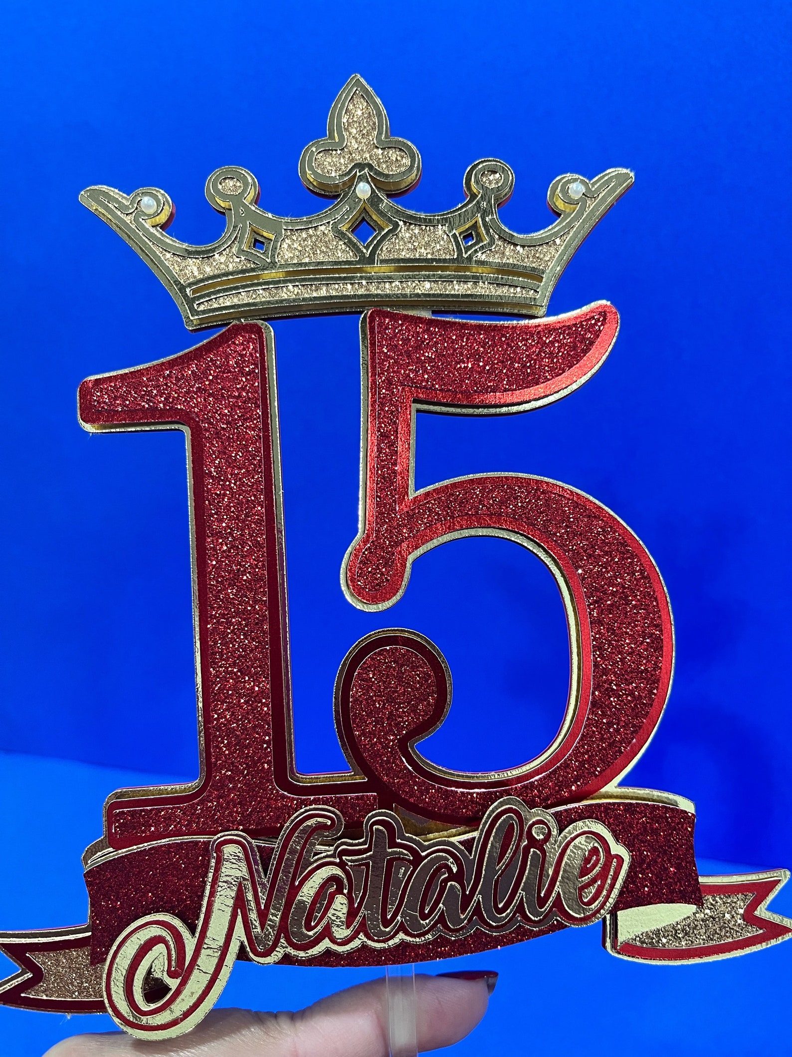 Topper de pastel de quinceañera, topper de pastel de mis membrillos ...