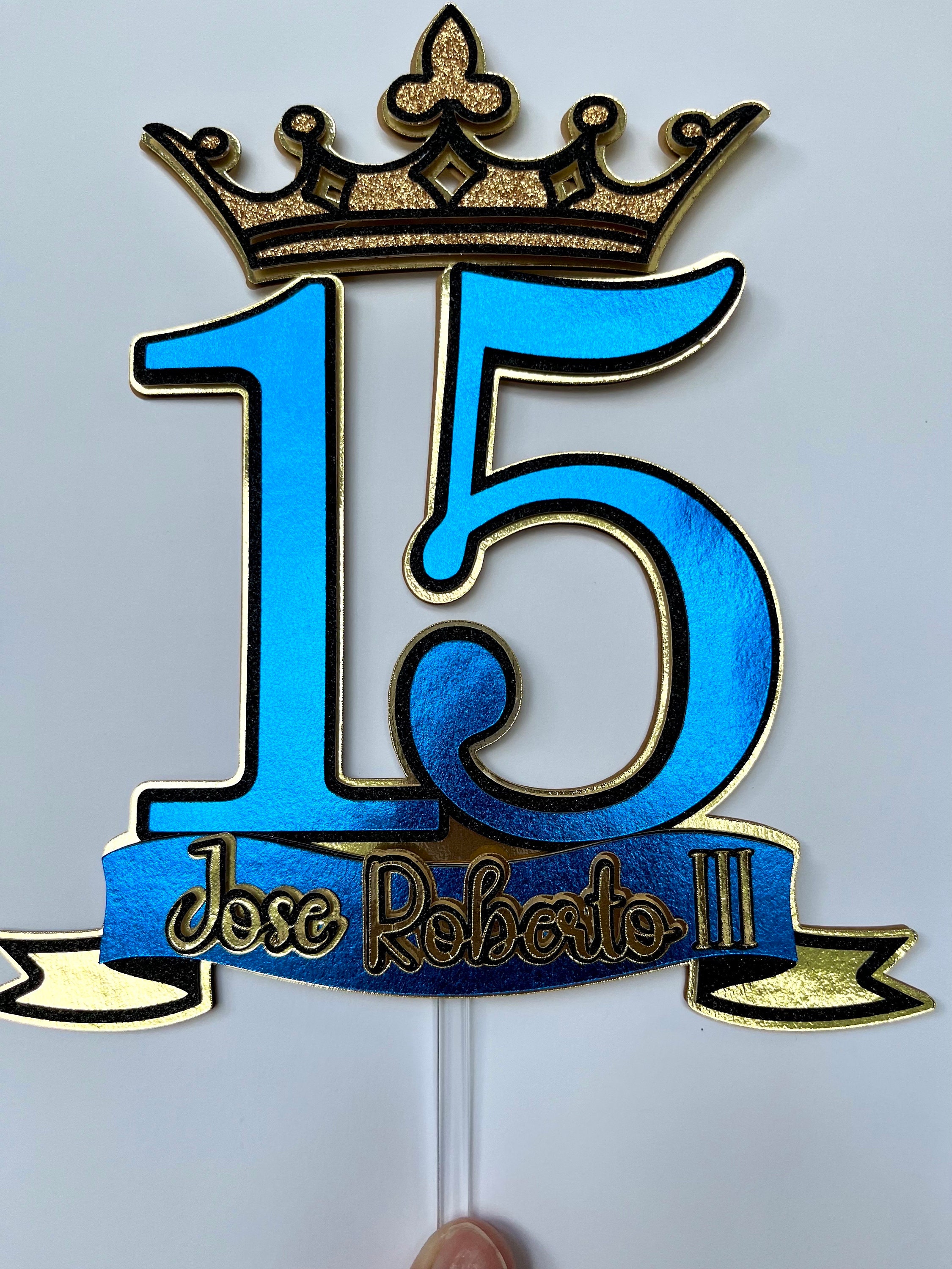Quinceanera Cake Topper Mis Quince Cake Topper Sweet 15 Cake - Etsy