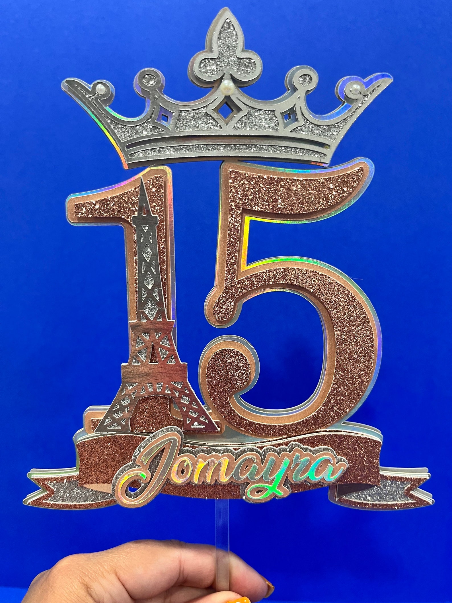 Topper de pastel de quinceañera, topper de pastel de mis membrillos ...