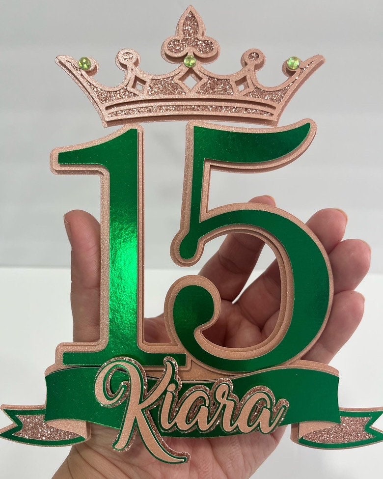 Quinceanera Cake Topper Mis Quince Cake Topper Sweet 15 Cake - Etsy