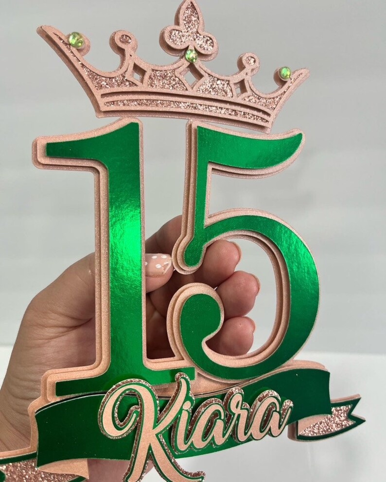 Quinceanera Cake Topper Mis Quince Cake Topper Sweet 15 Cake - Etsy