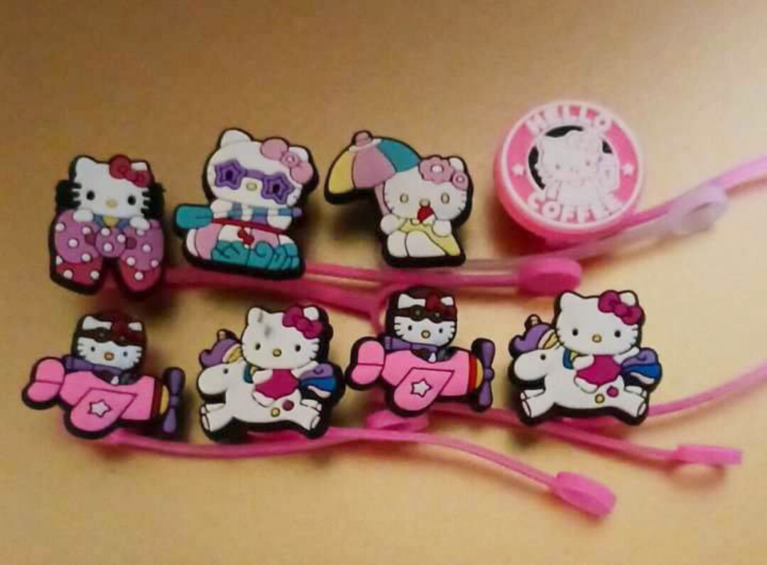 Hello Kitty Straw Toppers - Etsy