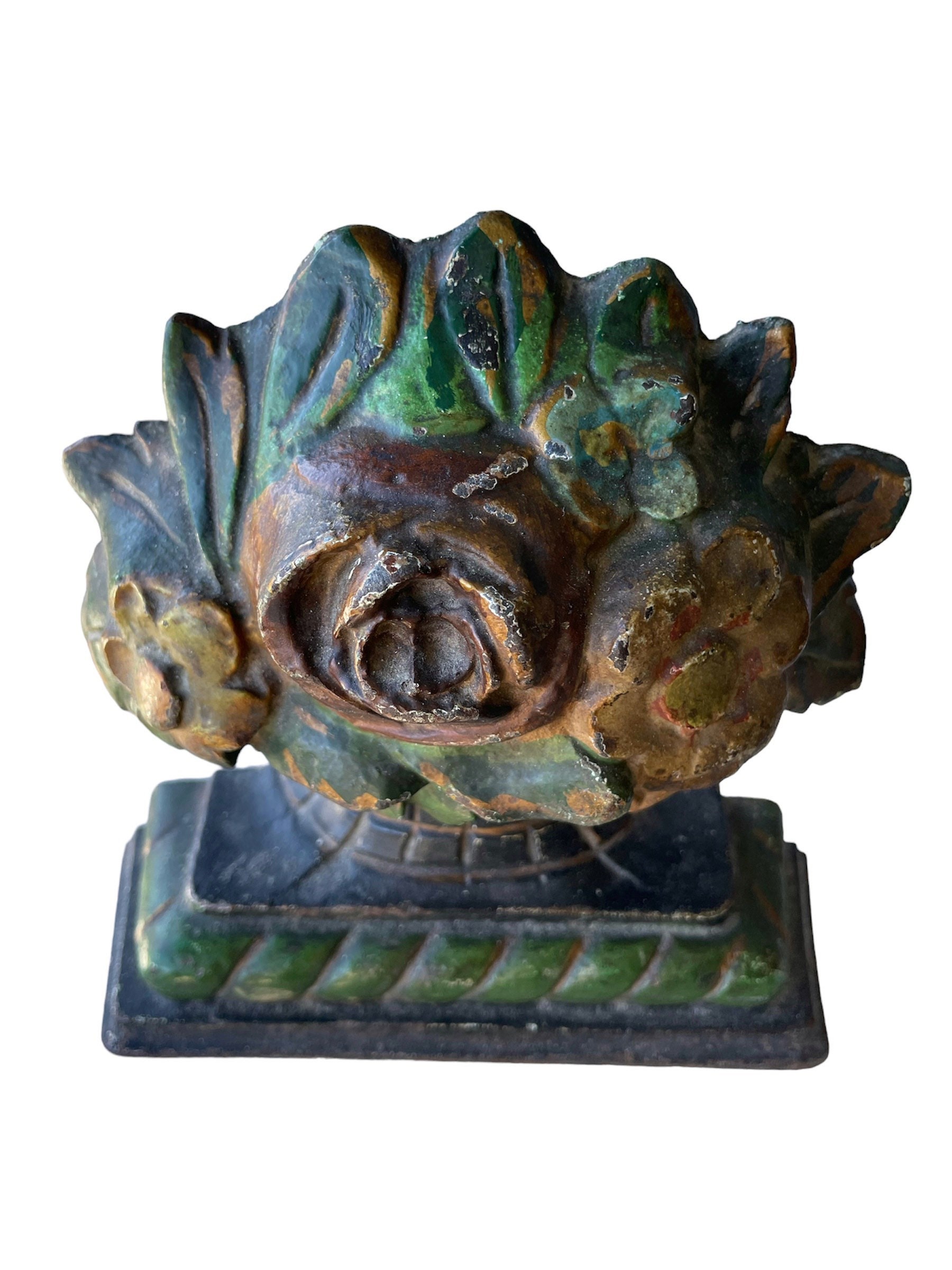 Antique Victorian Floral Door Stop - Etsy
