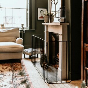 Traditional Large Black Nursery Fire Guard/steel Fireguard, Protection ...