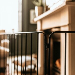 Traditional Large Black Nursery Fire Guard/ Steel Fireguard, Protection ...