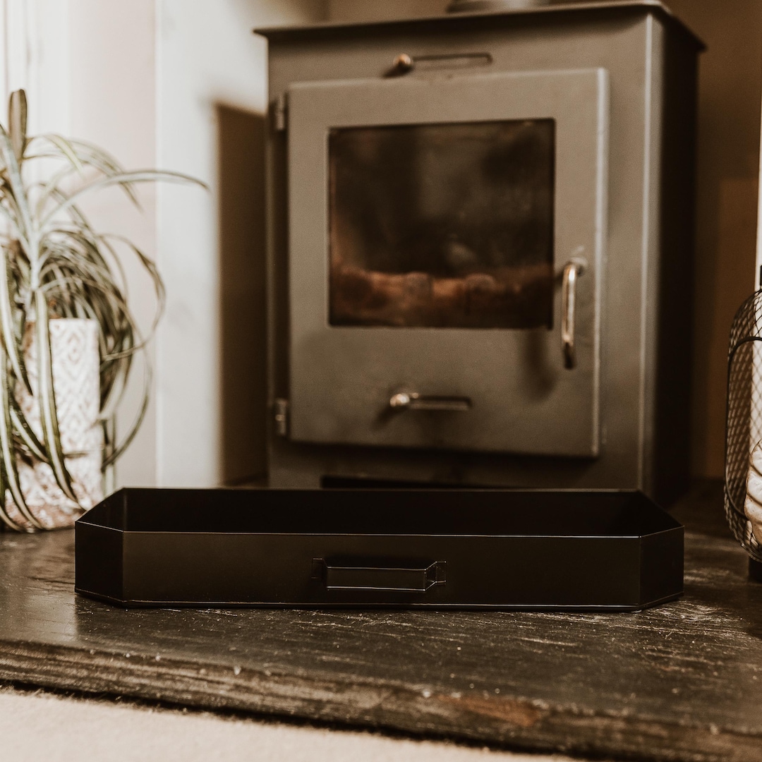 Black Ash Pan, Traditional Steel Ash Pan for Collecting Ash and Debris ...