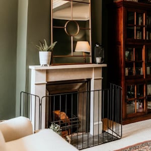 Traditional Large Black Nursery Fire Guard/steel Fireguard, Protection ...