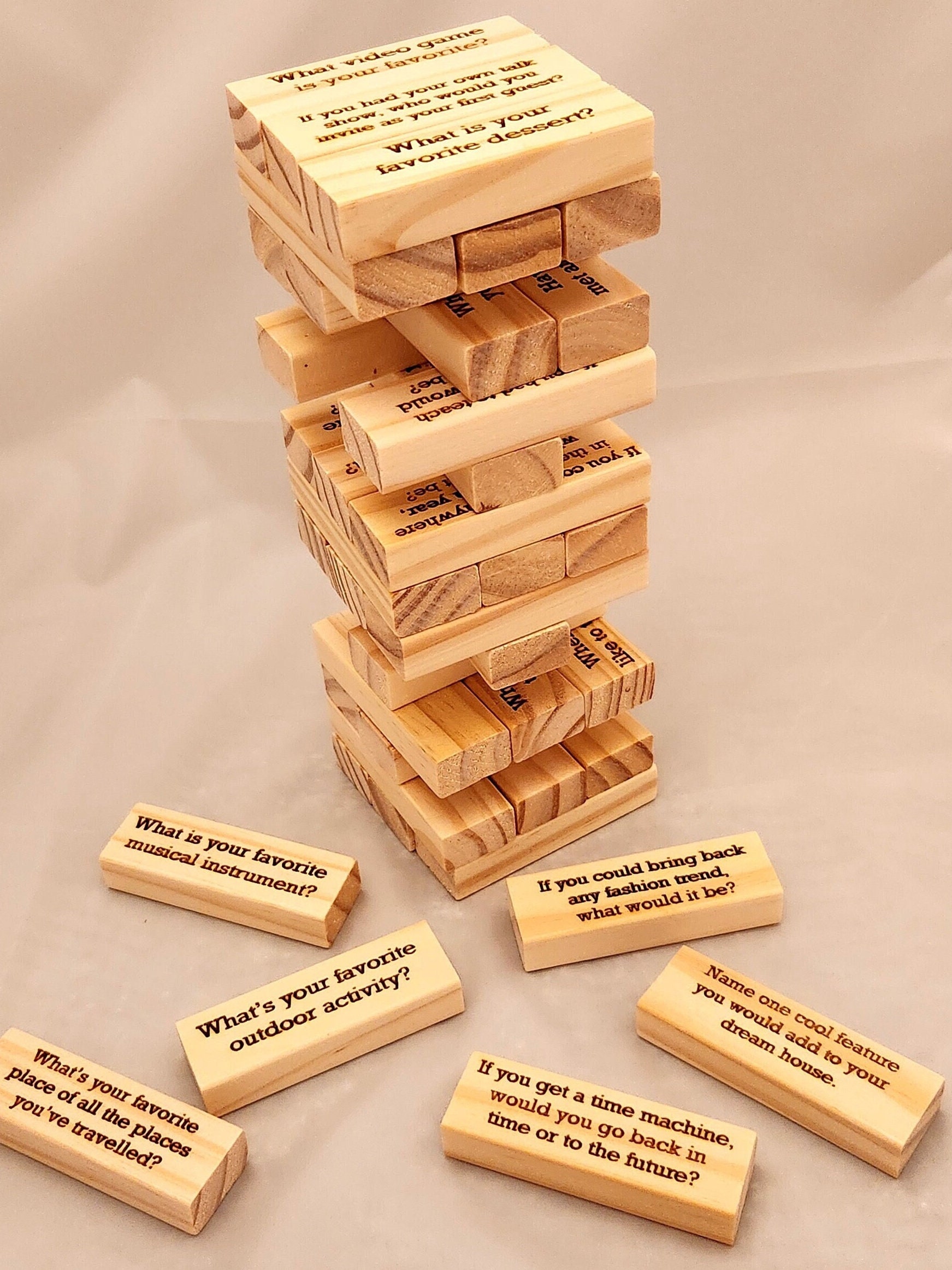 Table Talk Tower Tumble Ice Breaker Game That Everyone Can Play Party ...