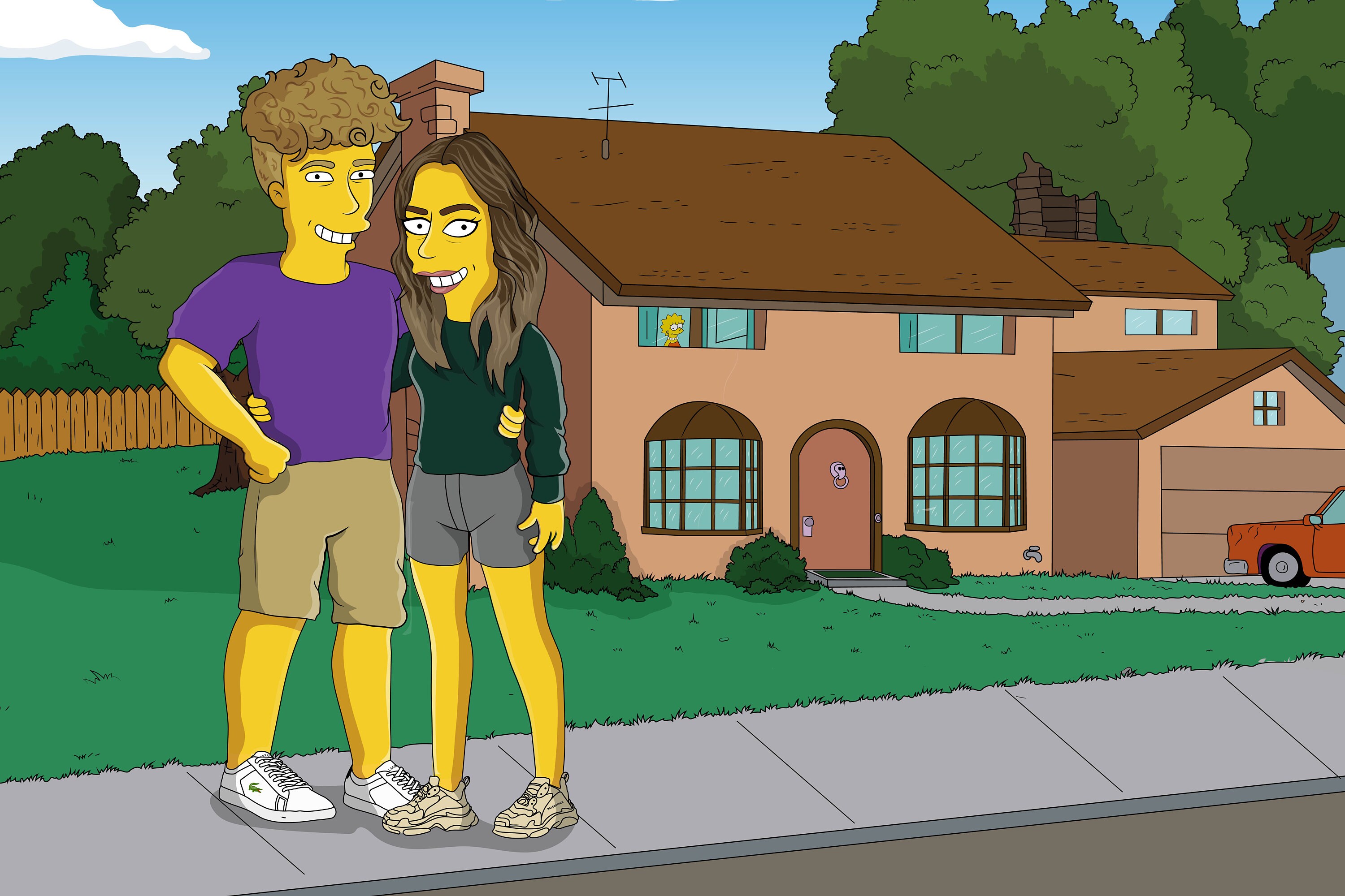 Custom Simpsons Portrait Simpson Art Gift for Couples Family - Etsy Canada