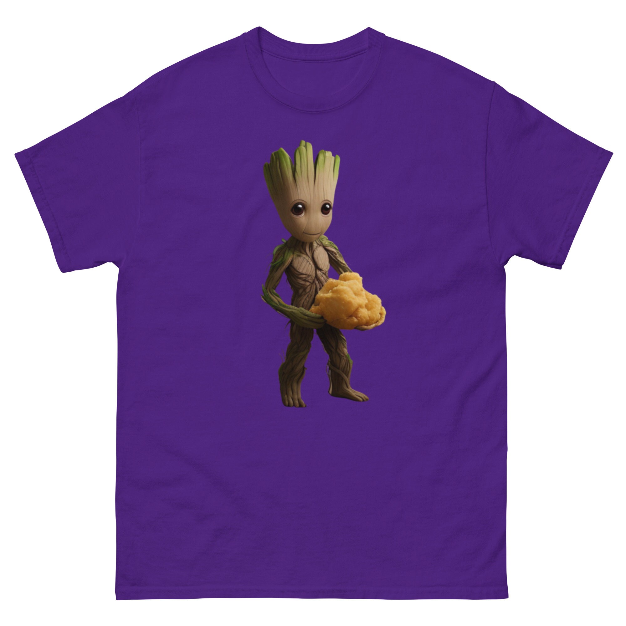 Baby Groot Loves Chicken Nuggets Men S Classic Tee Etsy