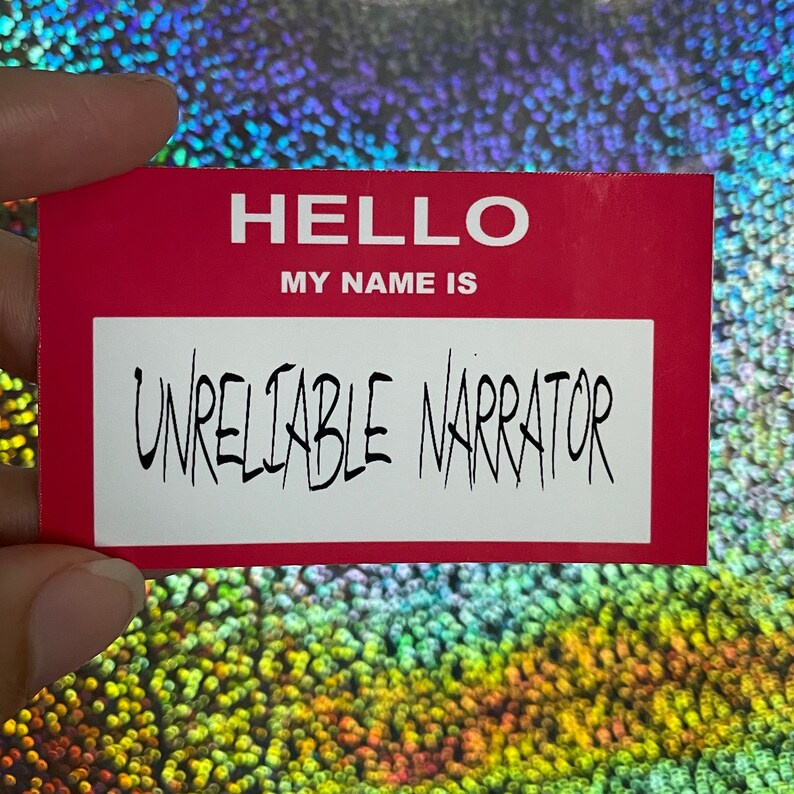 Hello My Name is Glossy Vinyl Sticker Character Reader Gifts Creepy ...