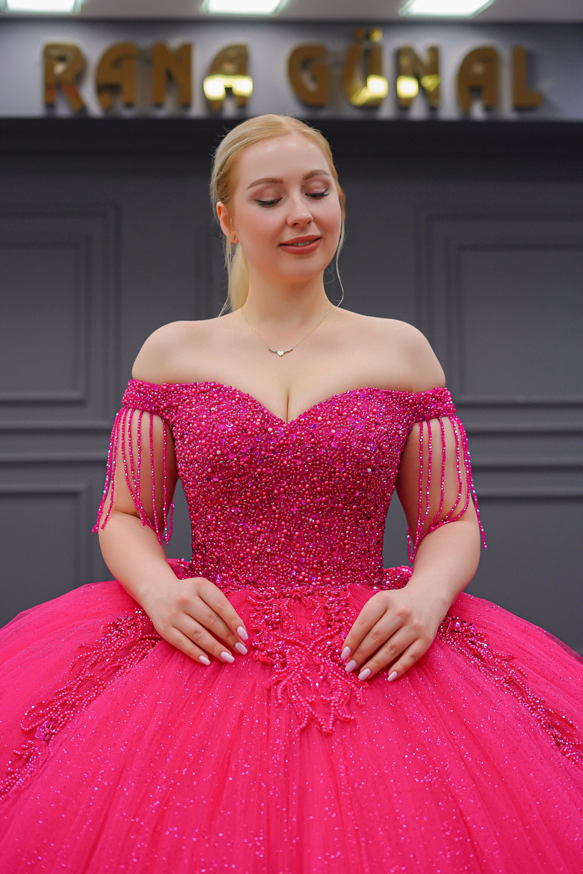 Fuchsia Wedding Dress, Fuchsia Quinceanera Dress, Fuchsia Bridal Gown ...