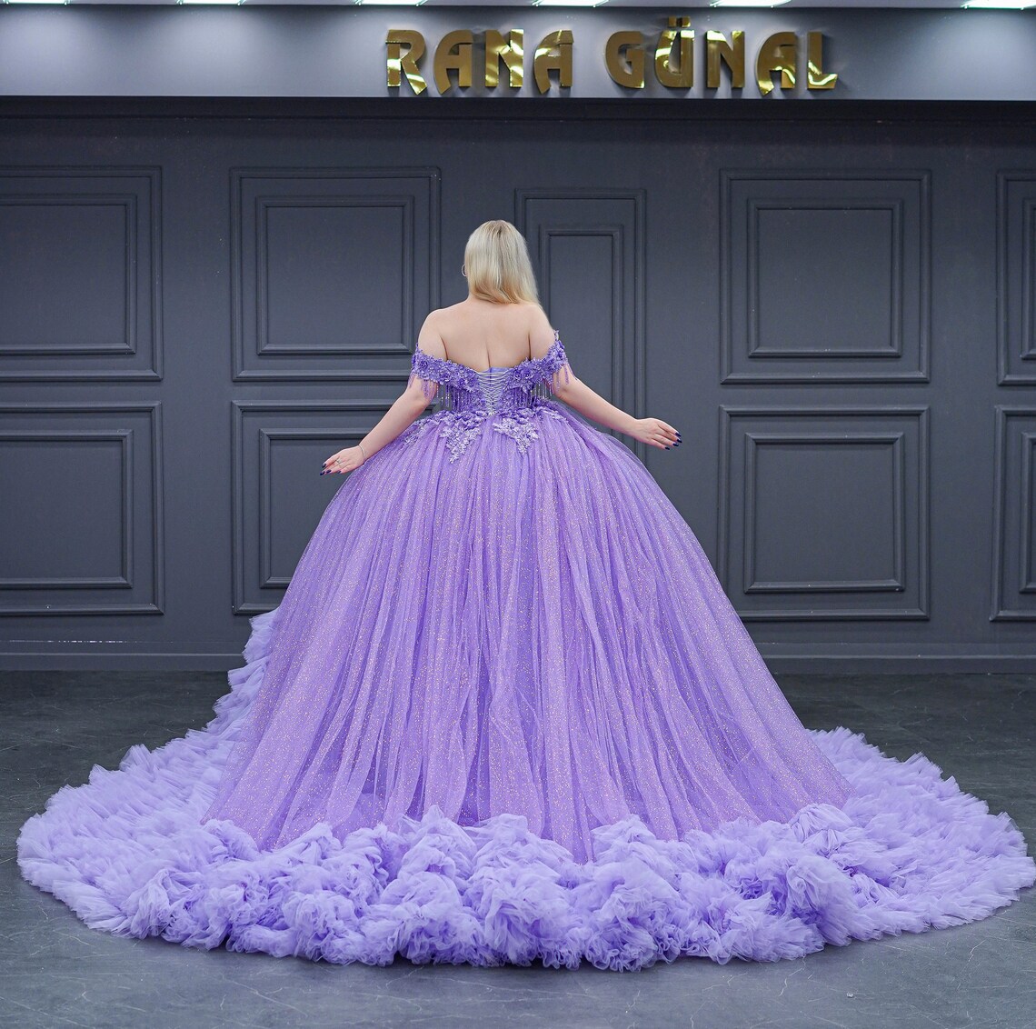 Lilac Wedding Dress, Lilac Quinceañera Dress, Lilac Bridal Gown - Etsy