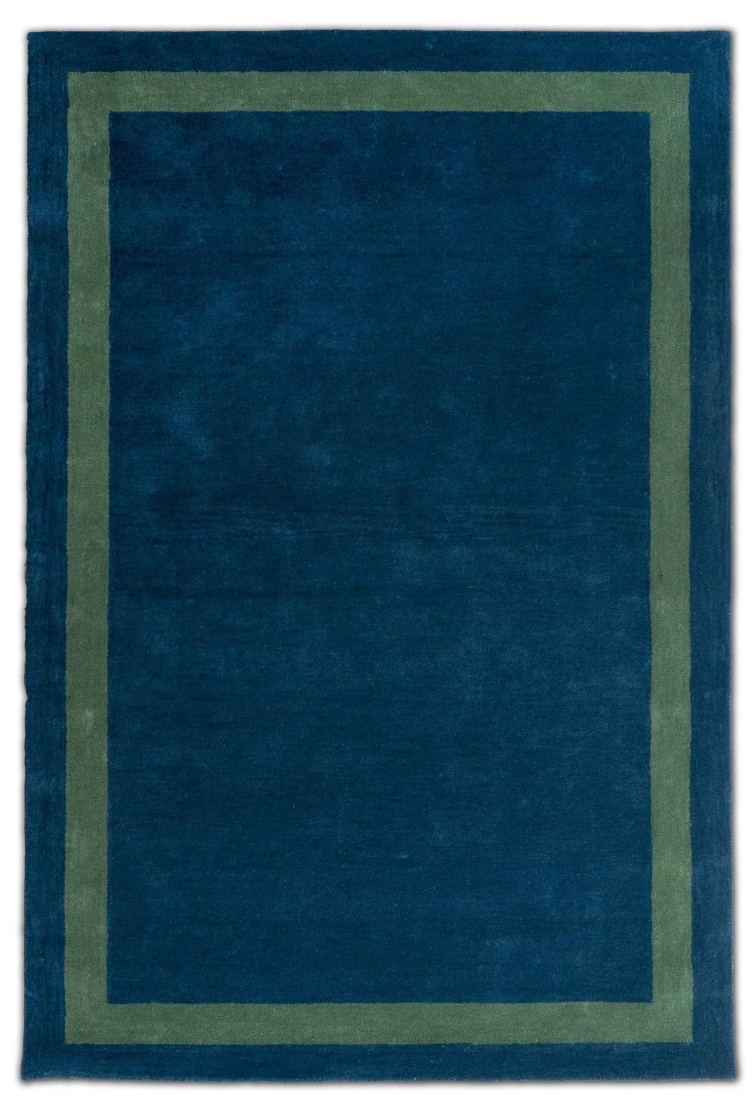 Border Area Rug | Modern Geometric Rug | Blue & Green Rug | Bedroom Rug ...