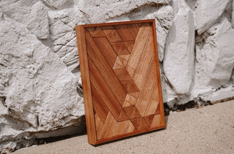 Sapele - Wood Mosaic Art - MONO Collection 2024 - Etsy