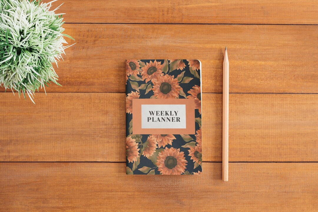 Sunflower Weekly Planner, Digital Instant Download, Printable Planner ...