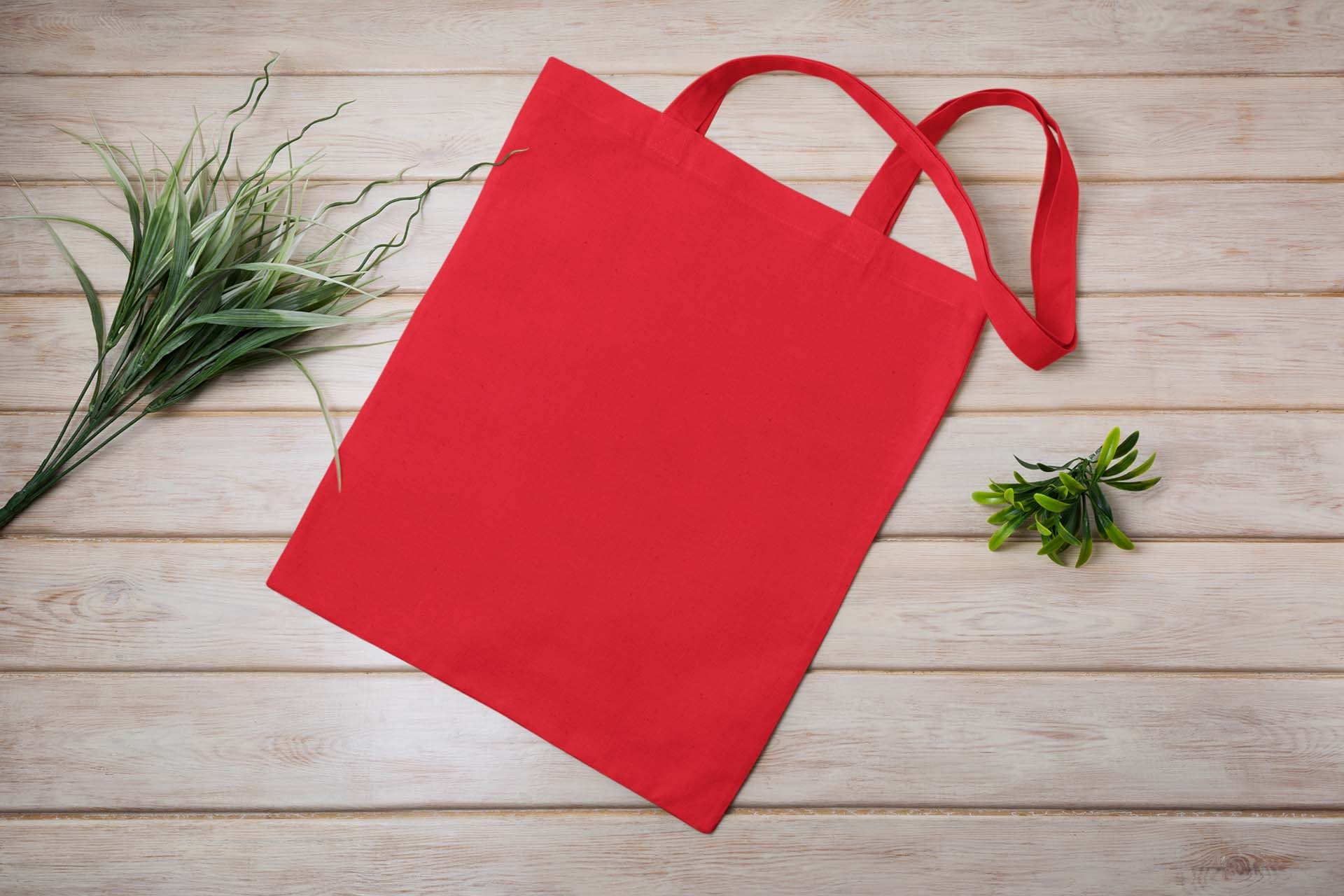 Red Blank Cotton Tote Bag | Plain Red Bags in Australia | Teacher ...