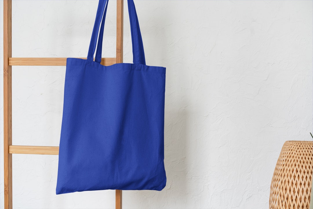Royal Blue Blank Cotton Tote Bag | Plain Blue Bags in Australia ...