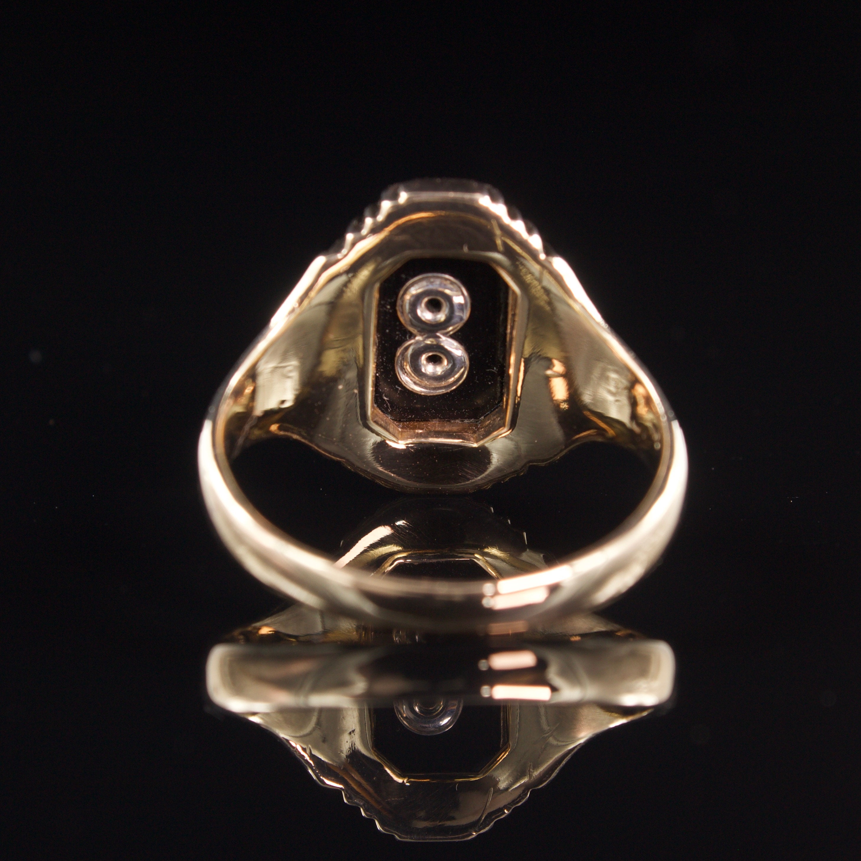 Size 8.25 Solid 10k Gold Letter B Signet Ring - Etsy