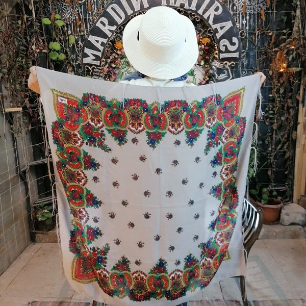 Babushka Scarf - Etsy