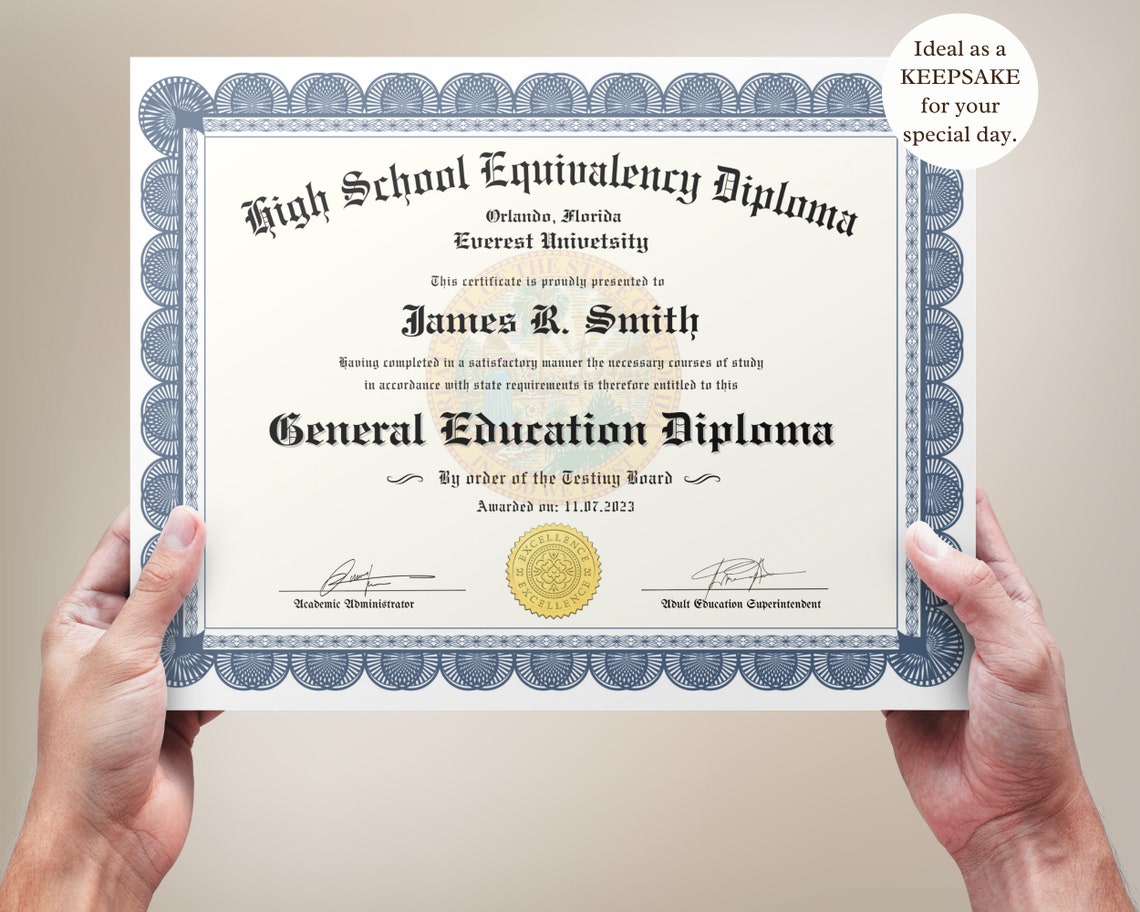 High School Graduation Certificate Online Editable Custom Diploma ...
