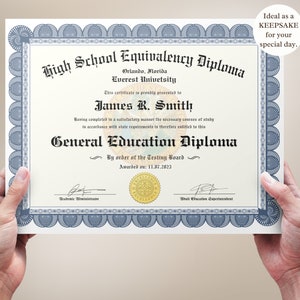 High School Graduation Certificate Online Editable Custom Diploma ...
