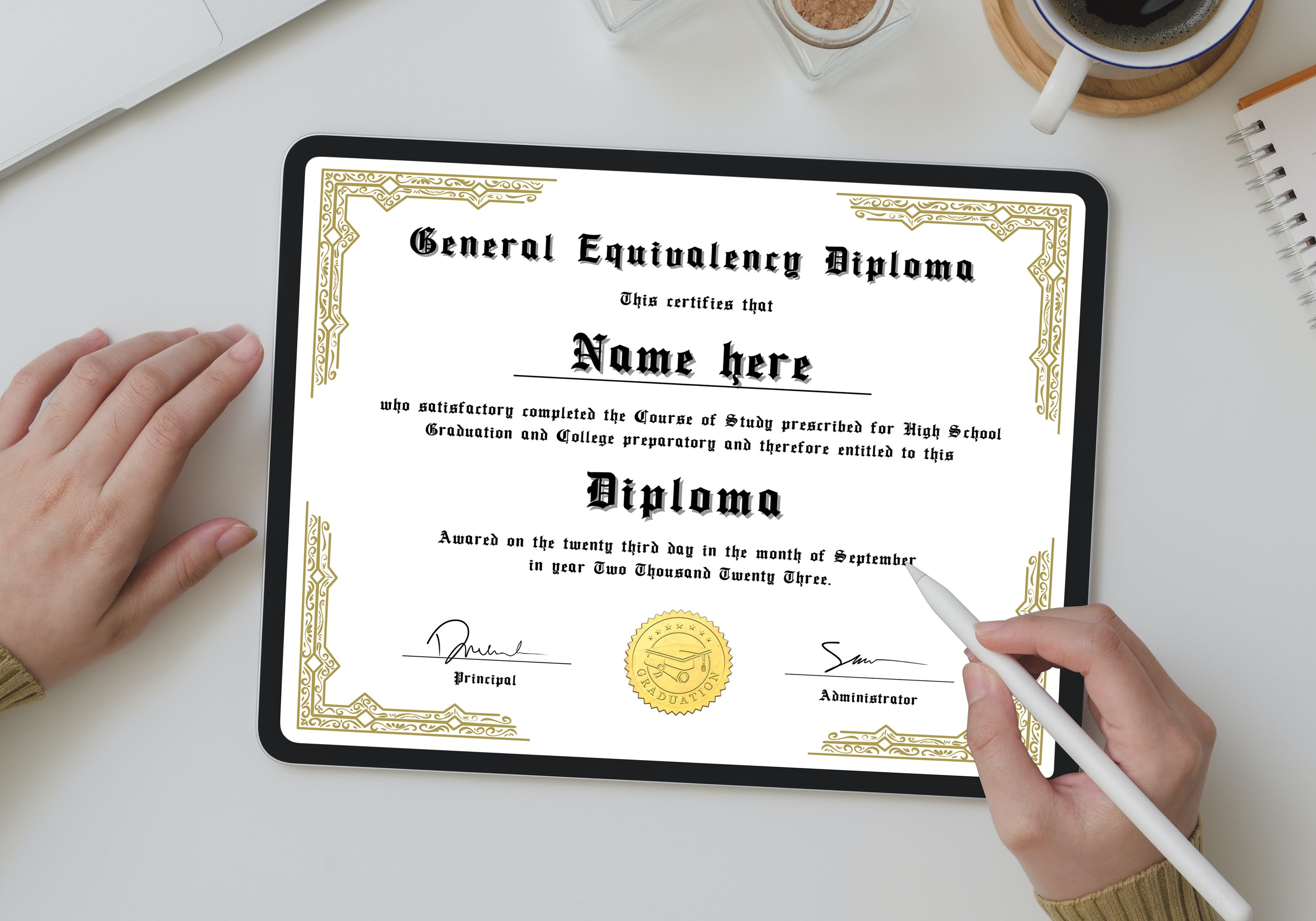 Editable High School Diploma, Printable Diploma Template, Homeschool ...