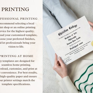 Christian College Diploma Template Replacement Diploma Printable Home ...