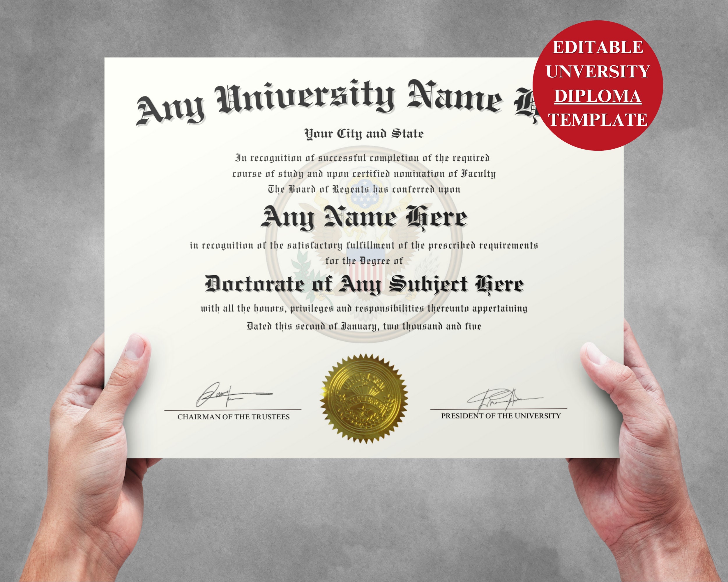 Example Of Bachelors Degree Certificate Diplomas | Office Of The