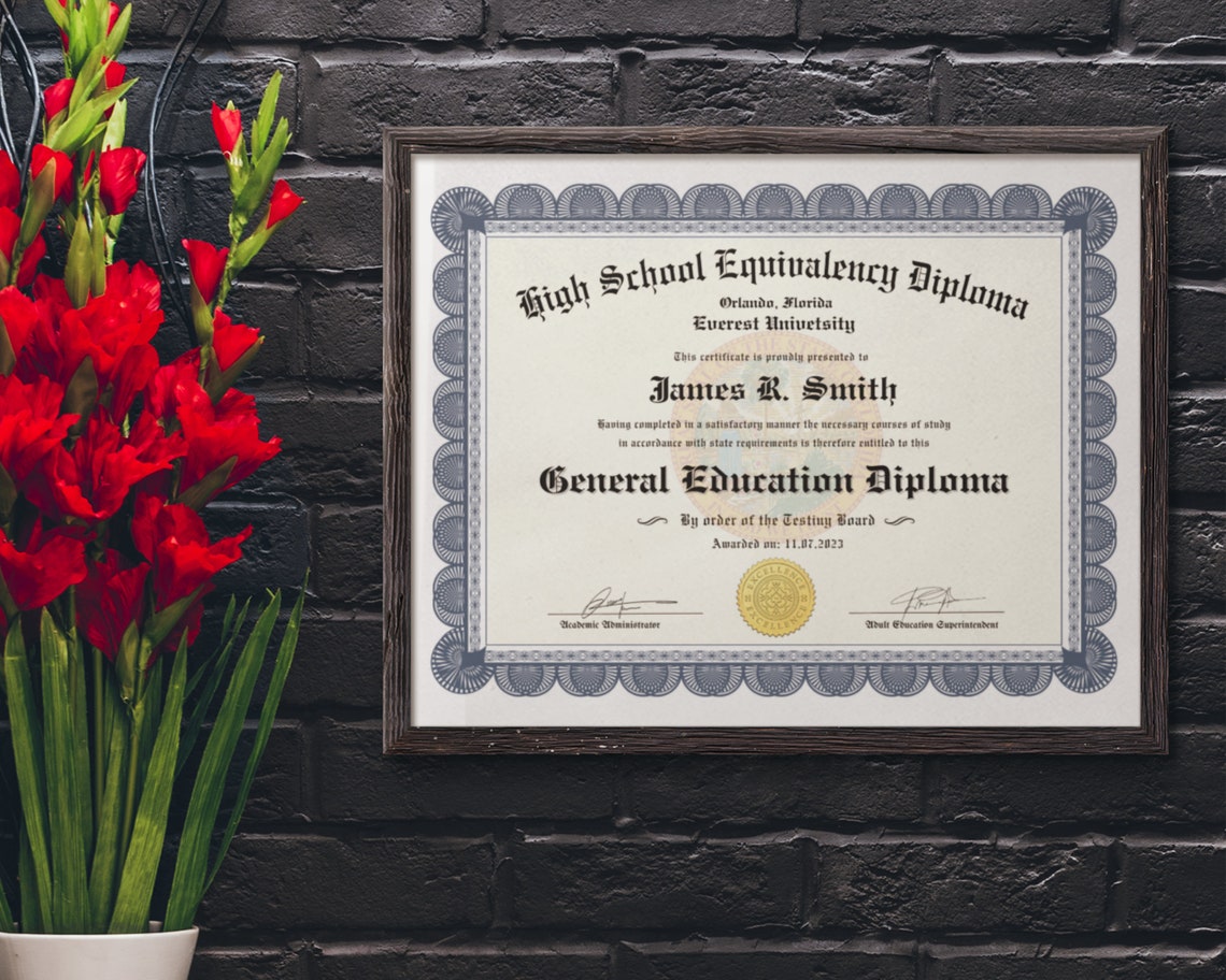 High School Graduation Certificate Online Editable Custom Diploma ...