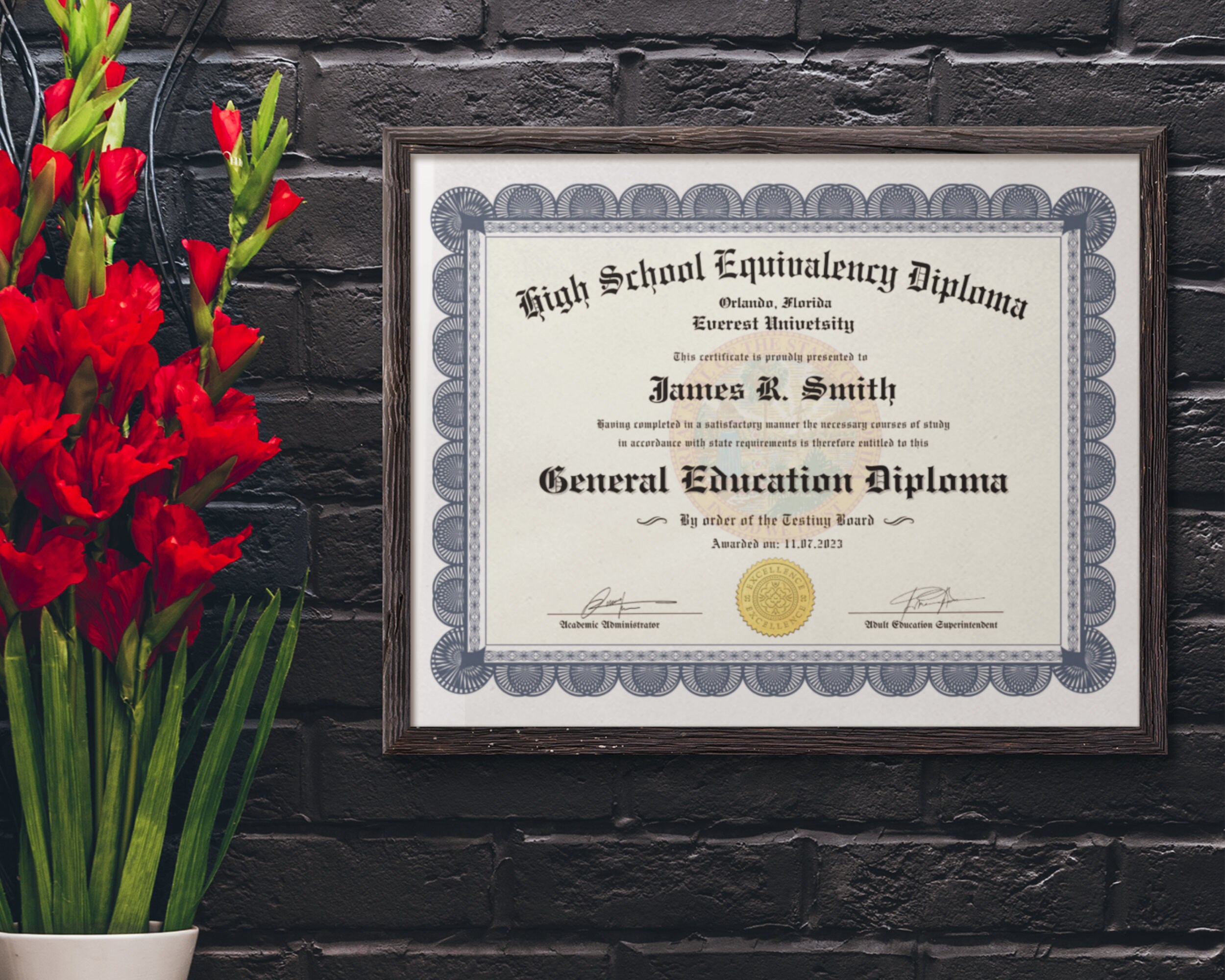 High School Graduation Certificate Online Editable Custom Diploma ...