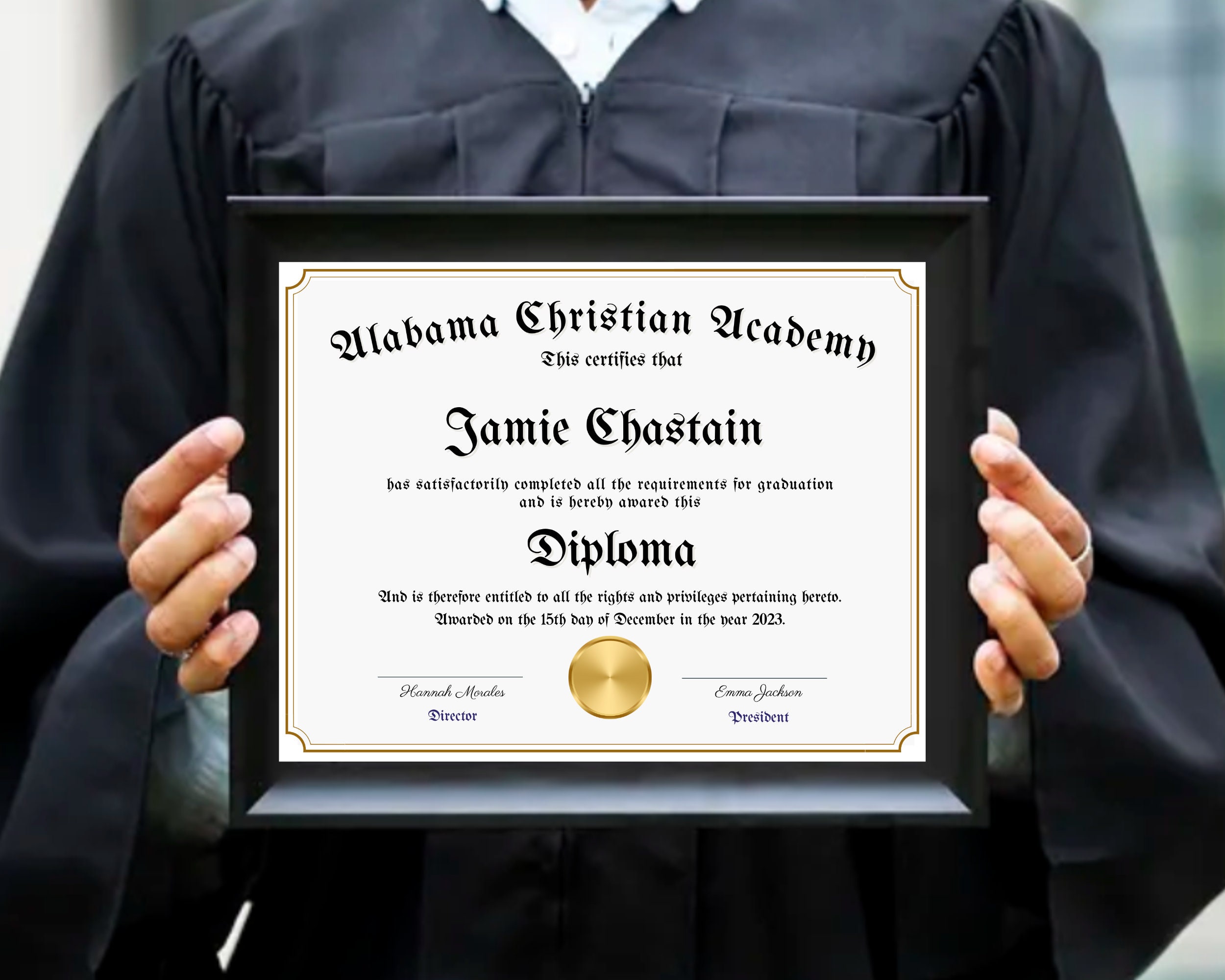 Editable Diploma, Customized Diploma, High School Diploma, Graduation ...