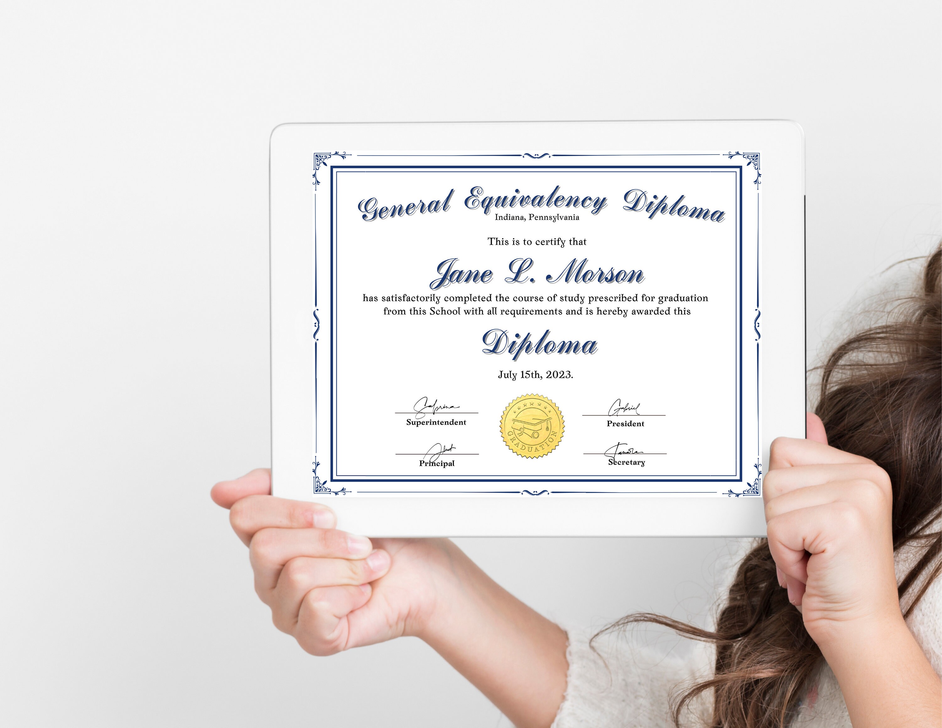 Plantilla Imprimible De Diploma Universitario