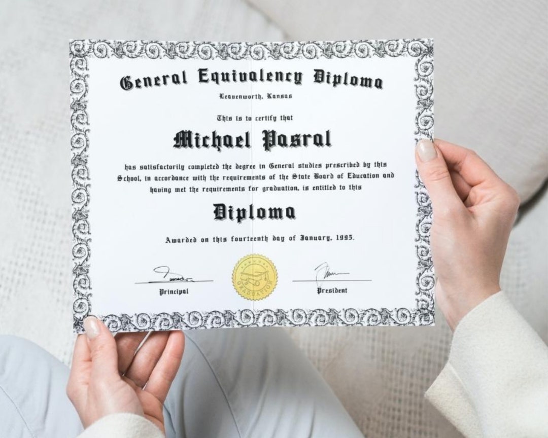 General Equivalency Diploma, Customized GED Diploma, Editable Ged ...