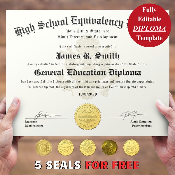 Graduation Certificate for High School - Etsy