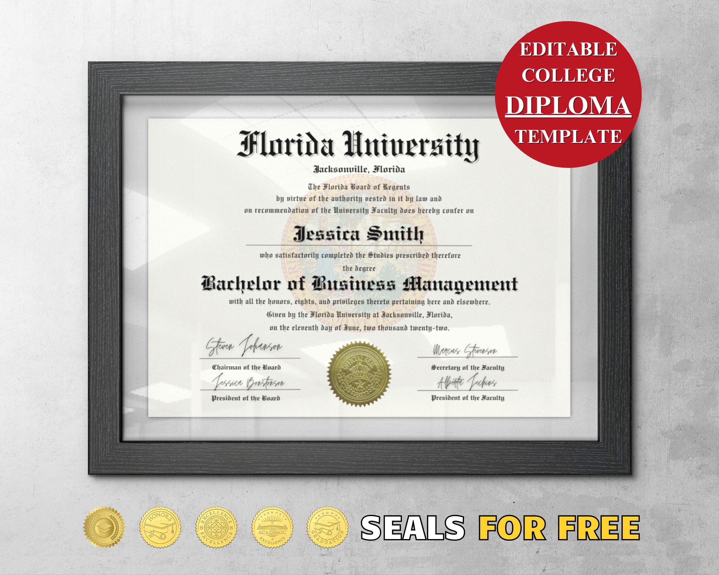 Marcos Para Diplomas De La Universidad Estatal De Florida Las Mejores