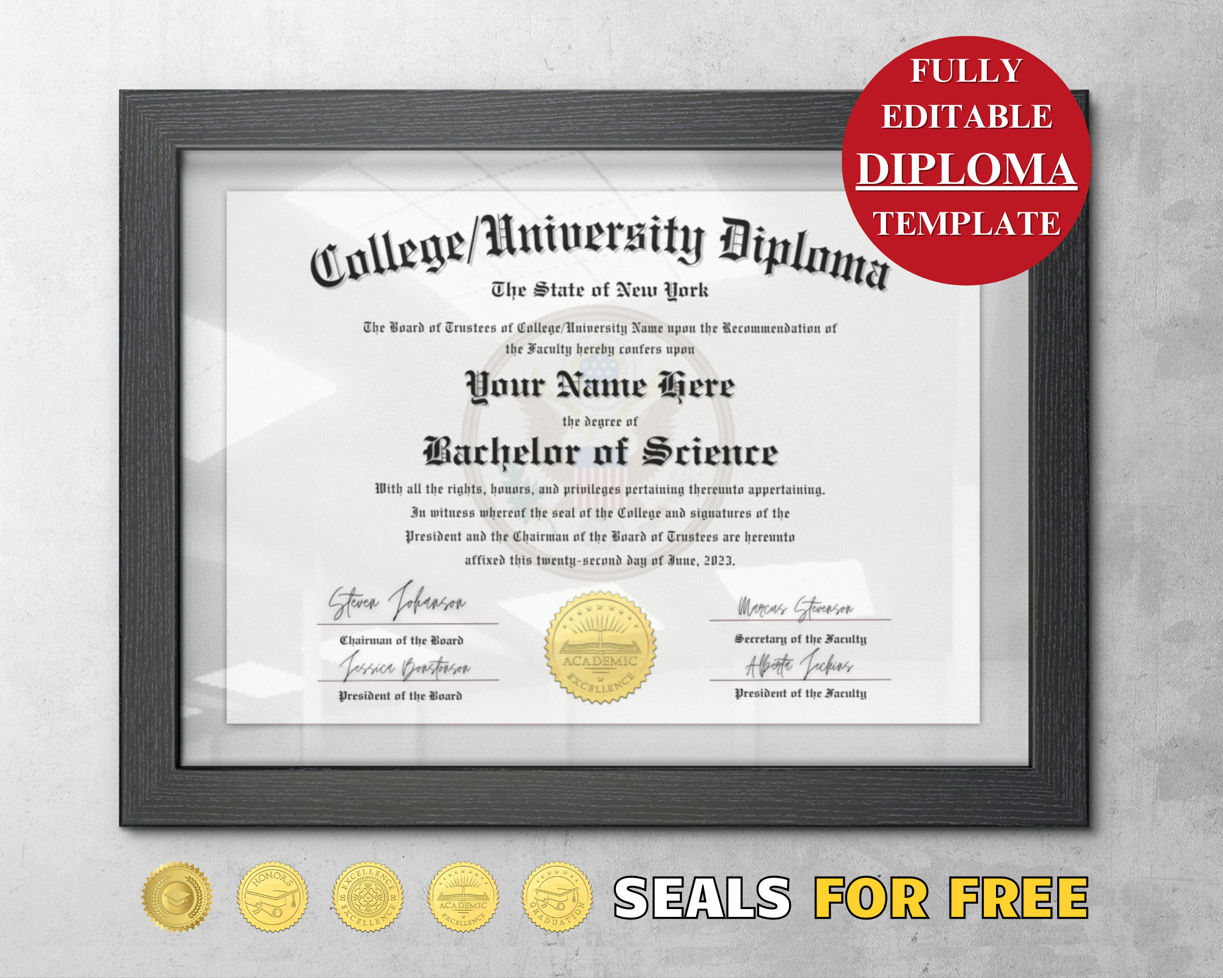 Nursing Diploma Template