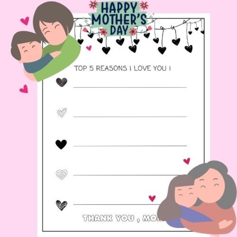 All About Mom / Mother's Day Activity Worksheets /kids Questionnaire ...