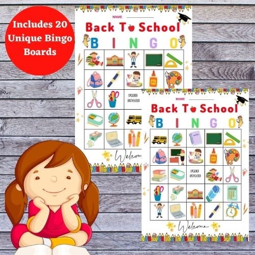 First Day of School Icebreaker Kids Activity/back to School Bingo Game ...
