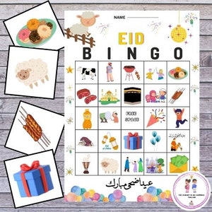 Eid Al-adha Bingo Game |eid Games | Bingo Boards | Printable Eid ...