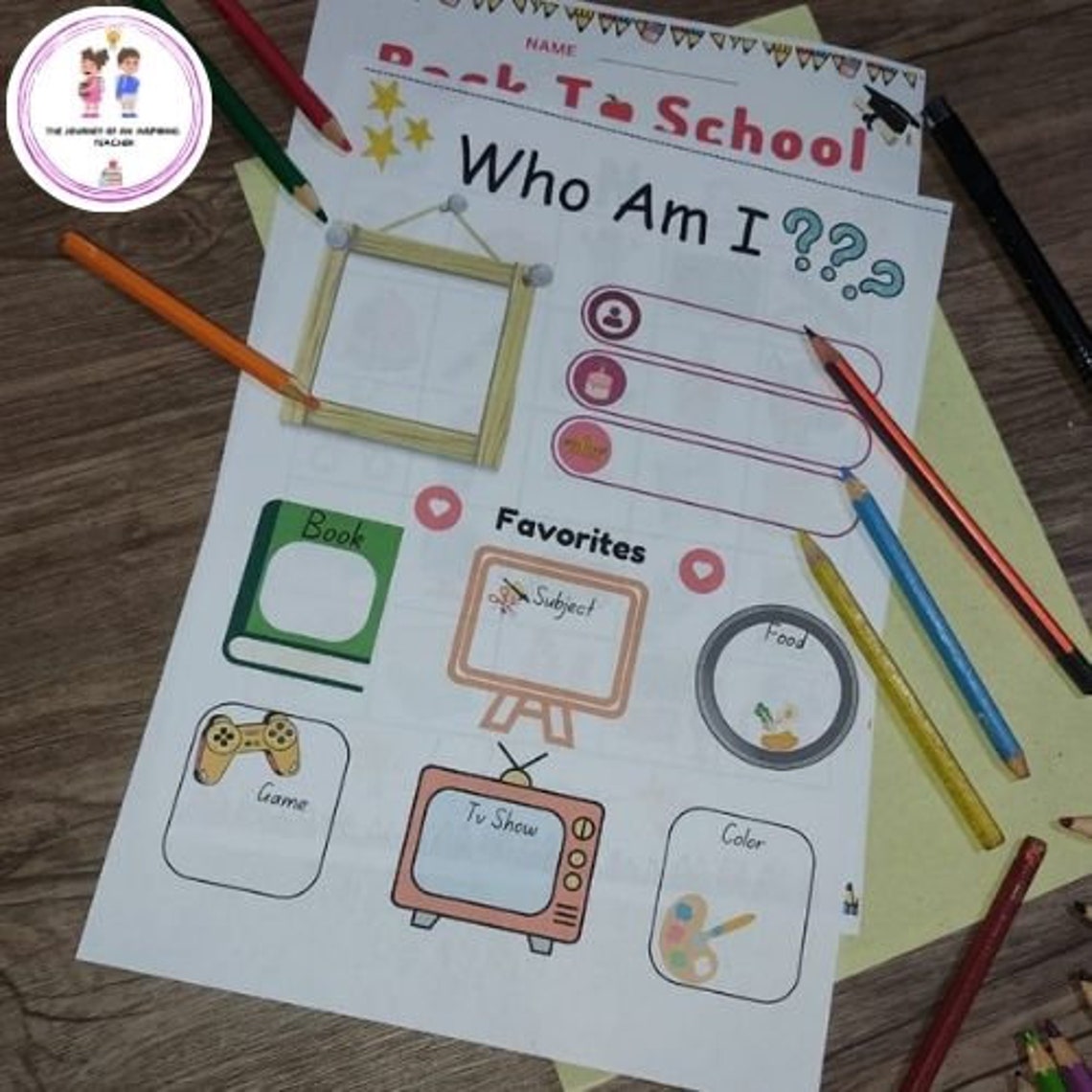 First Day of School All About Me Questionnaire /time Capsule Back to ...