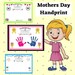 Mom's Certificate / Mothers Day Personlized Gift / Handprint Craft ...