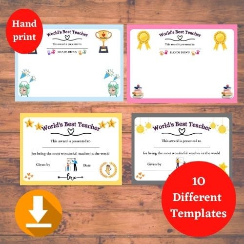 Teacher Appreciation Certificate Templates | Printable Awards for ...
