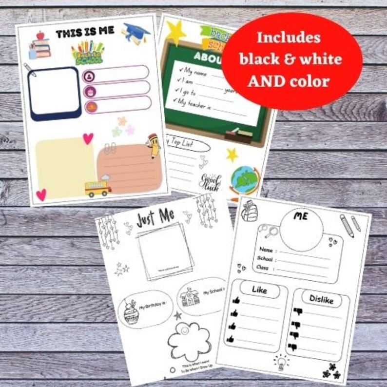 First Day of School All About Me Questionnaire /time Capsule Back to ...