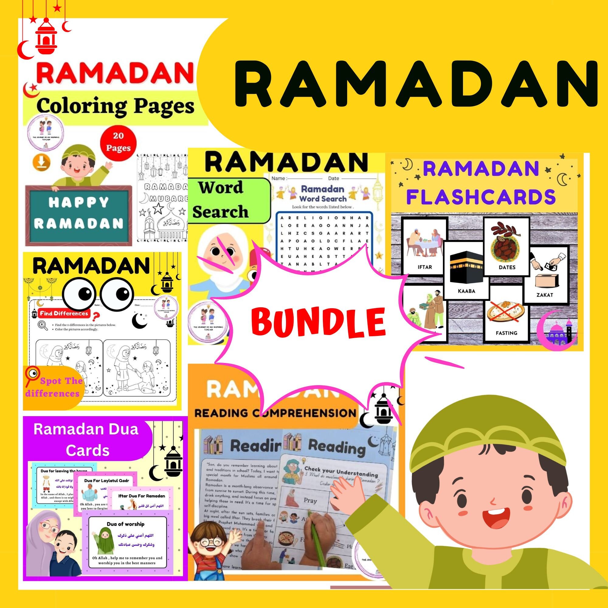 Ramadan Bundle | Kids Ramadan Fasting BUNDLE Islamic Holidays | Kids ...