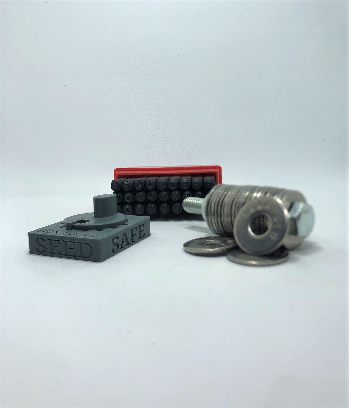 Crypto Recovery Seed, 25pcs Stainless Steel Washer, Punches, Capsule ...