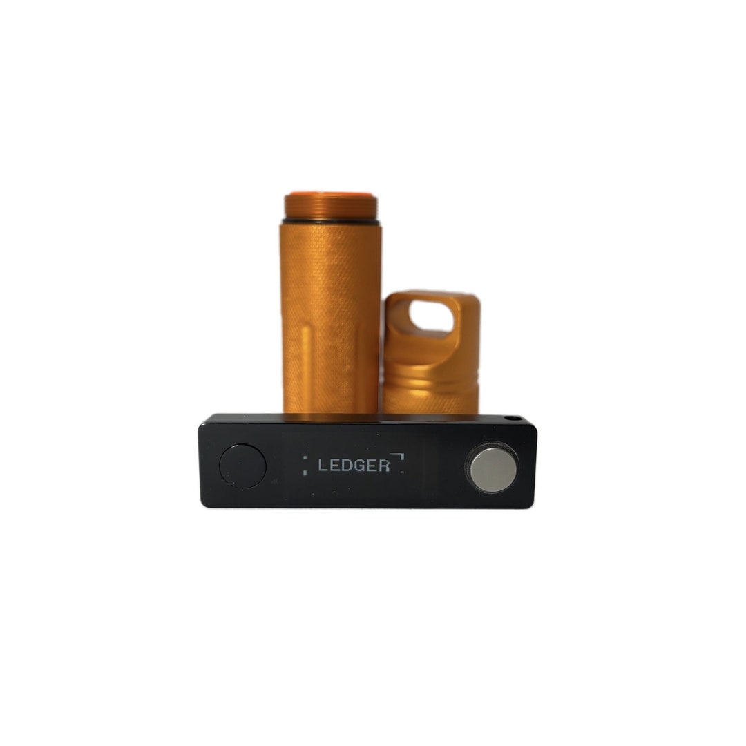 Ledger Capsule Orange Aluminium Capsule 3D Printed Tube - Etsy