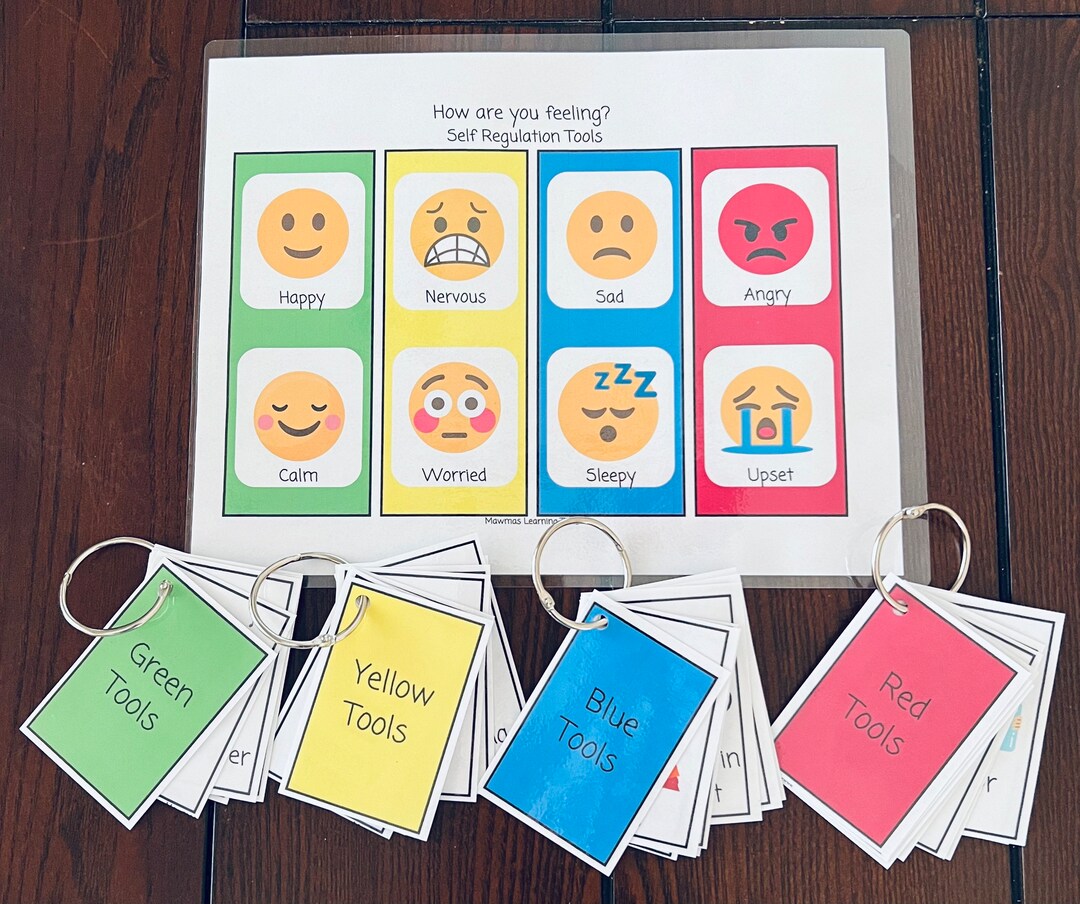 Self Regulation Chart Self Regulation Kit Tools Sensory Calm Down Tools ...