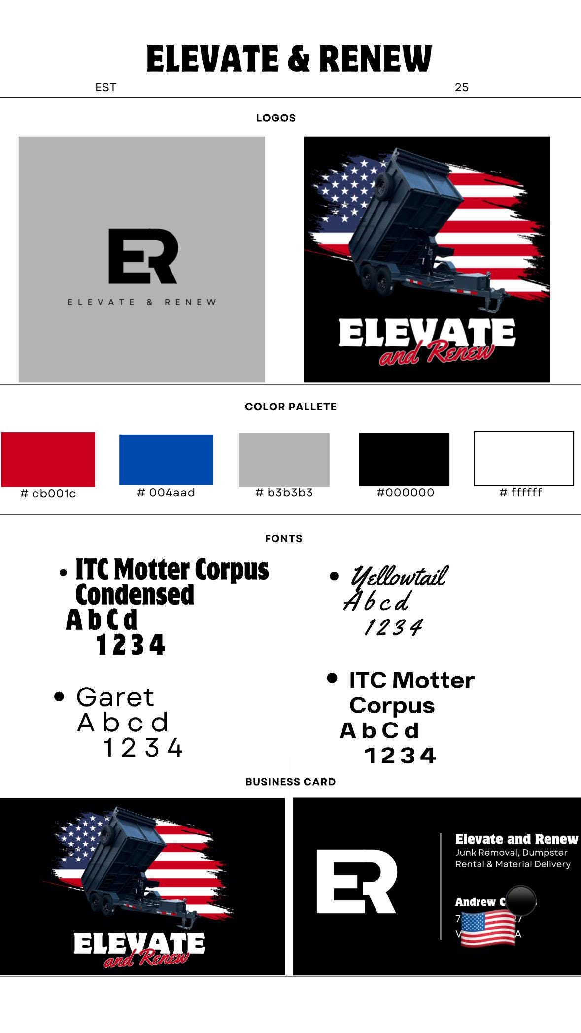 Custom Branding Kit Template Logo, Monogram, Business Cards, Fonts ...